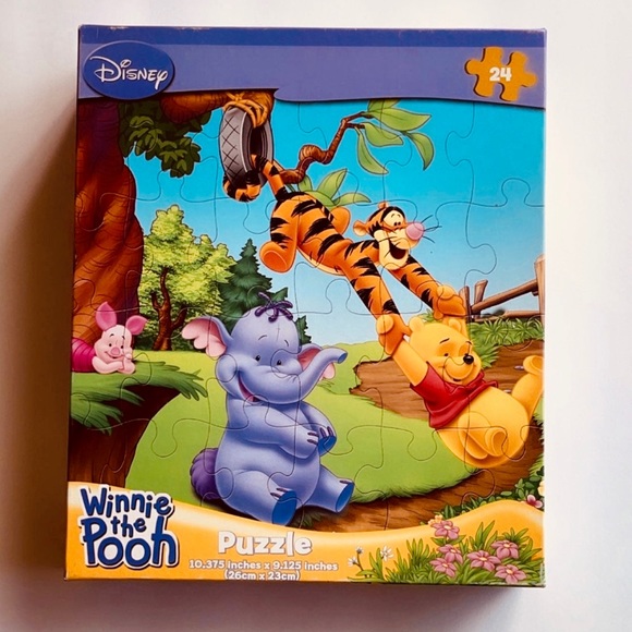 Disney | Toys | Disney Winnie The Pooh 24 Piece Large Puzzle Box | Poshmark